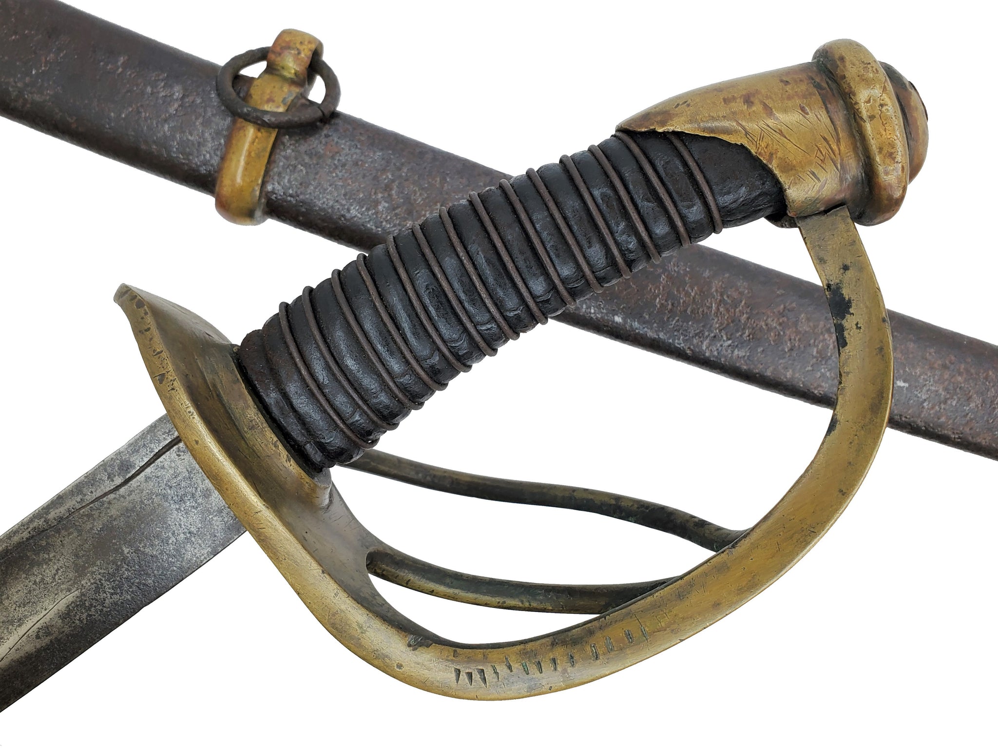 CONFEDERATE HAIMAN CAVALRY SWORD AND SCABBARD – 1st Alabama Cavalry