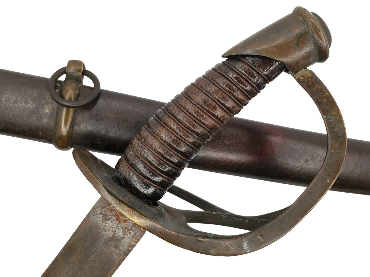 CONFEDERATE MCELROY CAVALRY SWORD AND SCABBARD – 1st Alabama Cavalry