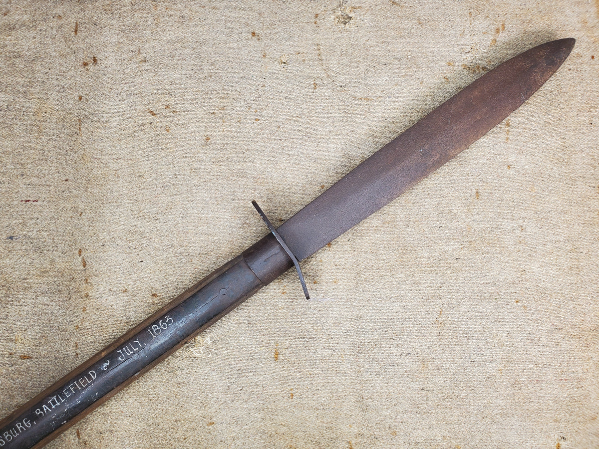 CONFEDERATE GEORGIA PIKE RECOVERED FROM GETTYSBURG 48" – 1st Alabama ...