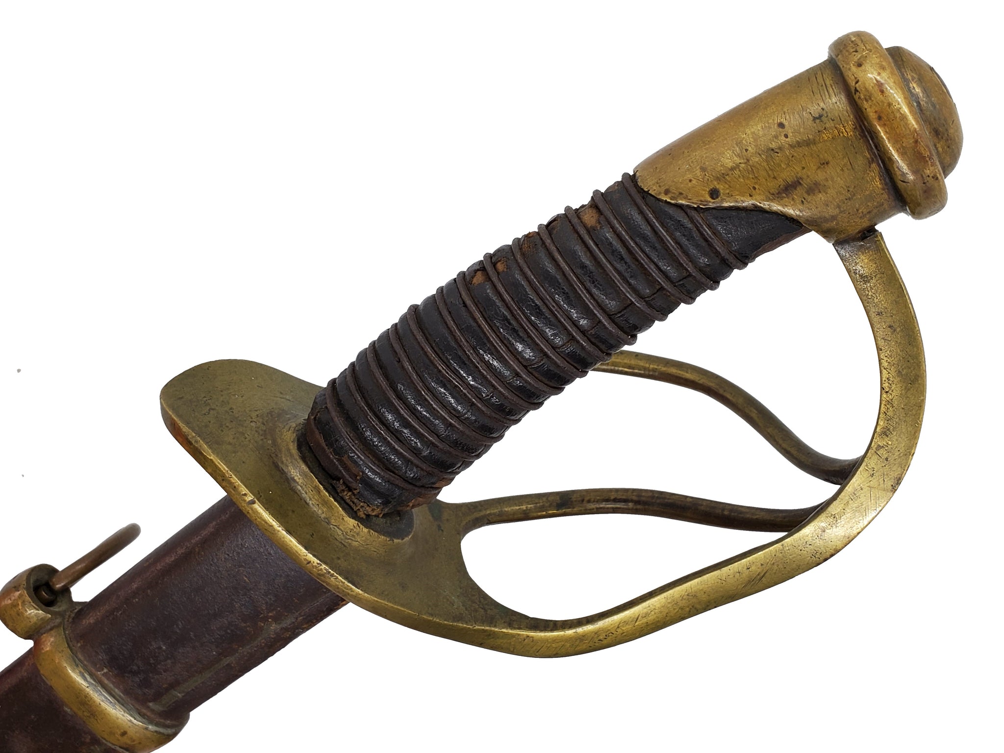 CONFEDERATE HAIMAN CAVALRY SWORD AND SCABBARD III - 1ST ALABAMA CAVALR ...