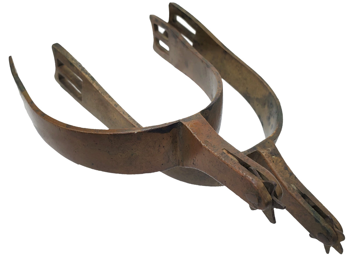 CONFEDERATE RICHMOND CAVALRY SPURS WITH ROWELS – 1st Alabama Cavalry