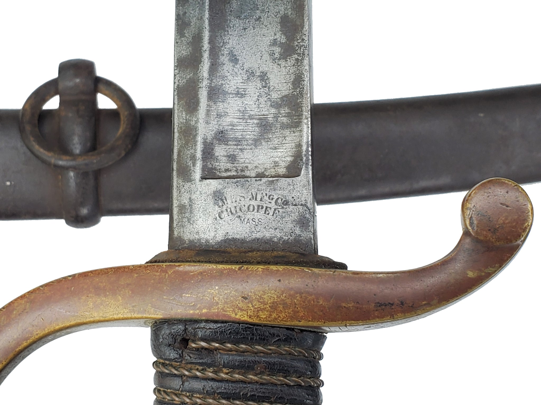 AMES M1840 MOUNTED ARTILLERY SWORD AND SCABBARD 1864 – 1st Alabama Cavalry